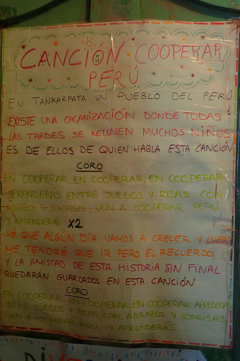 Cooperar Peru et les enfants de Tankarpata – LE GRAND HUIT